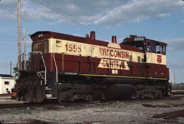 WISCONSIN CENTRAL EMD SW1500 Kodachrome diapositive originale Kodak EUR ...