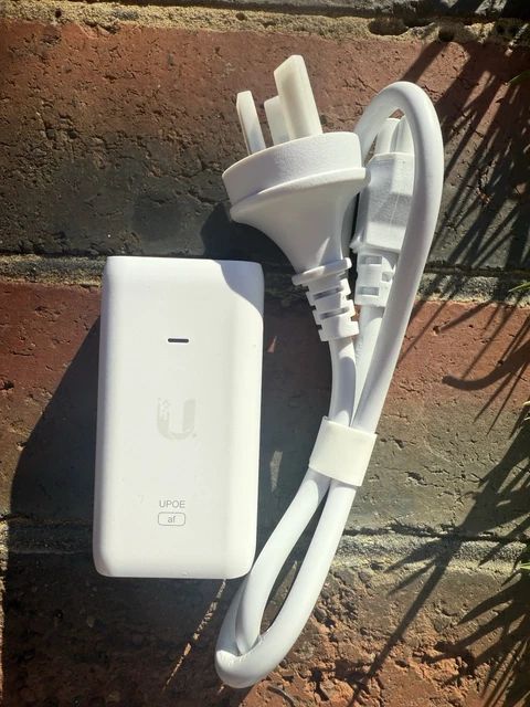 UBIQUITI U-POE-AT 48V 30W PoE Injector Power Adapter 802.3AT Unifi U6 ...