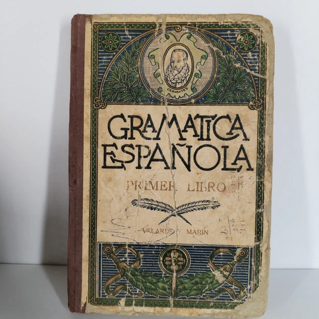 VINTAGE SPANISH GRAMMAR Book 1945 Gramatica Española Primer Libro ...
