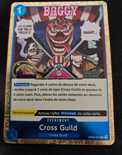 ONE PIECE CARD Rare Holo Game Carte Francaise Cross Guild Op09-057 R Fr Mint EUR 1,50 - PicClick FR