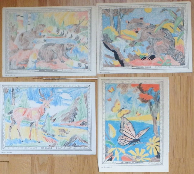 VINTAGE VENUS PARADISE Color by Number Pictures 4 completed nature ...