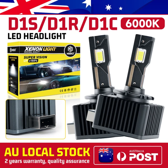 MODIGT D1S D1R LED Headlight Bulbs 70W 6000K White HID Replace Conversion Kit AU $85.72 ...