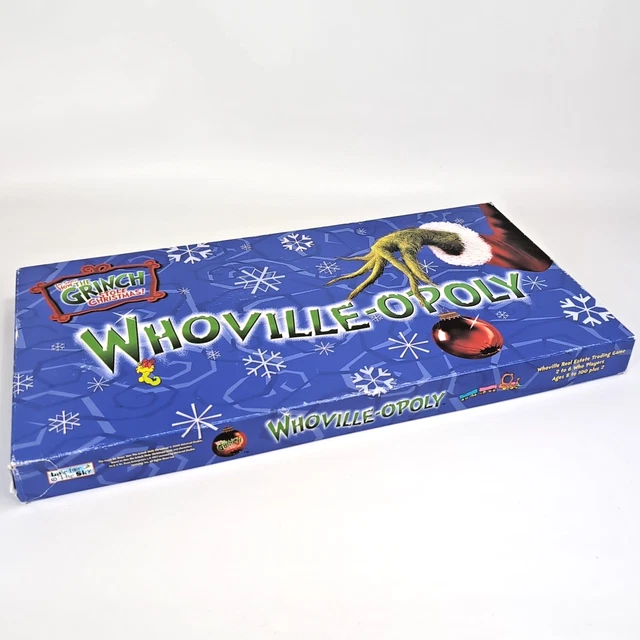 WHOVILLE-OPOLY BOARD GAME VTG 2000 How the Grinch Stole Christmas ...