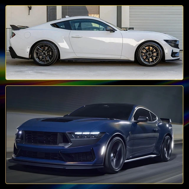 FOR 2024-2025 FORD Mustang S650 Front Rear Bumper 4PCS LED Side Marker ...