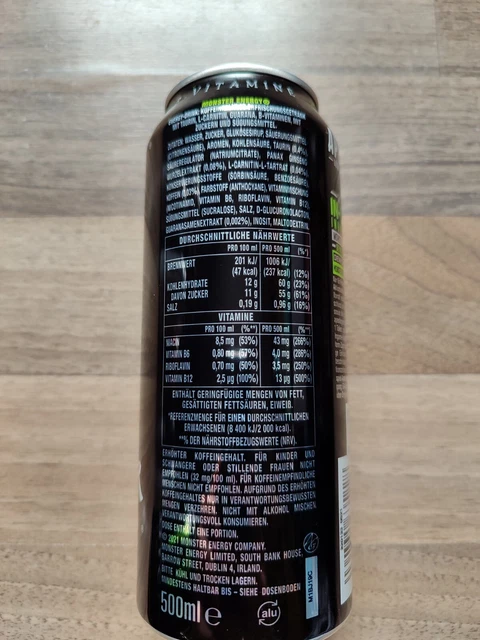 MONSTER APEX LEGENDS Energy Drink 500ml Dose Voll Full Can SKU 0521 AG ...