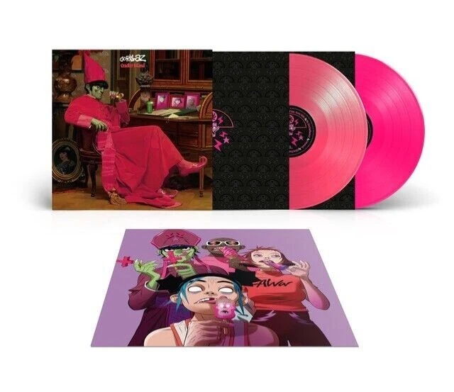 GORILLAZ -CRACKER ISLAND. Deluxe Alt. Cover (RSD2024) 2 LP pink Vinyl ...