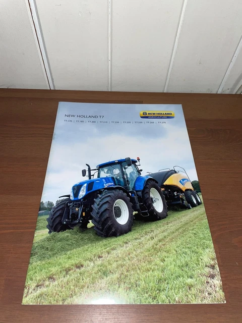 BROCHURE PROSPEKT PROSPECTUS TRACTEUR NEW HOLLAND T7 tractor-traktor-john deere EUR 6,99 ...