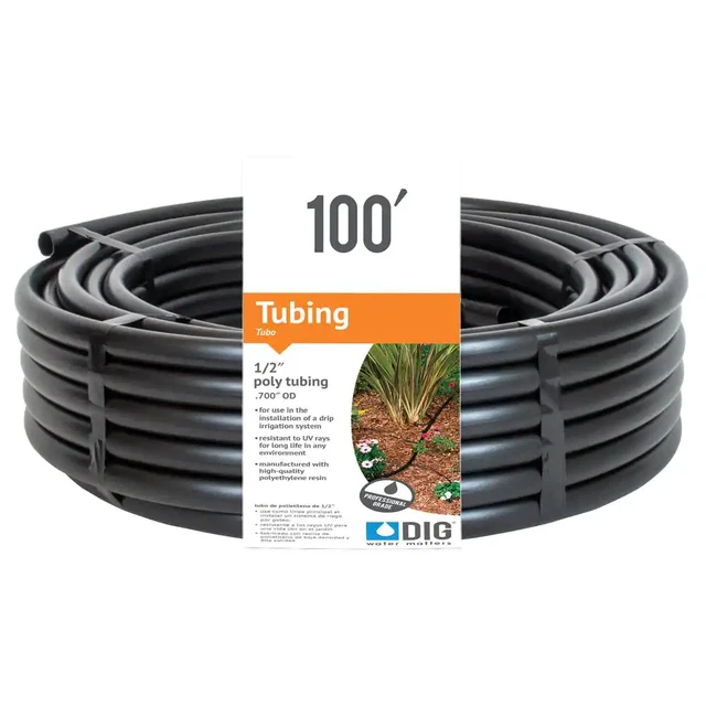 1/2 IN. 100 Feet Drip Line Micro Sprinkler Irrigation Emitter System ...