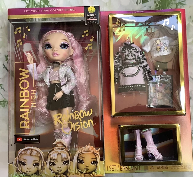 RAINBOW HIGH VISION THE ROYAL THREE Purple Hair K-POP Doll MINNIE CHOI ...