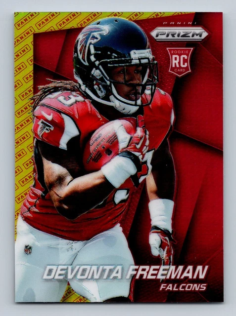 2014 PANINI PRIZM 272 Devonta Freeman Atlanta Falcons Panini logo Prizm ...