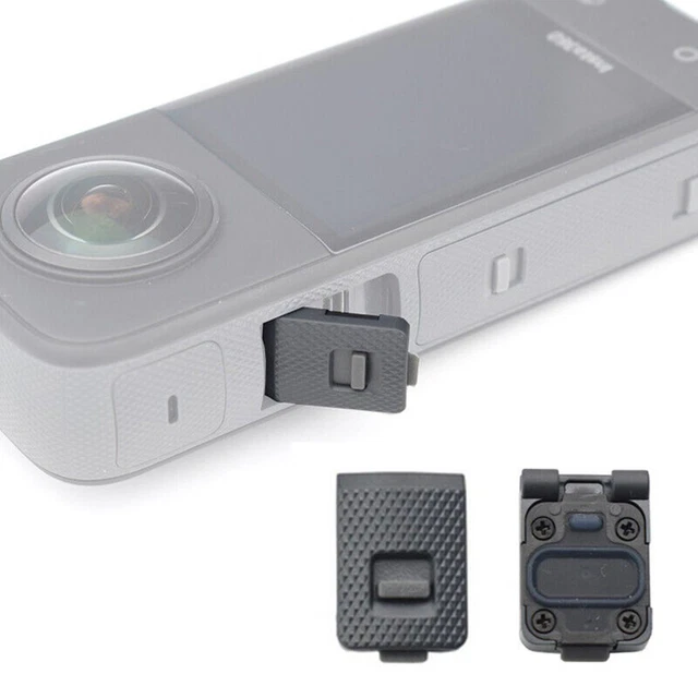 REPLACEMENT BATTERY COVER Lid Side Door USB-C Port for Insta360 One X3 ...