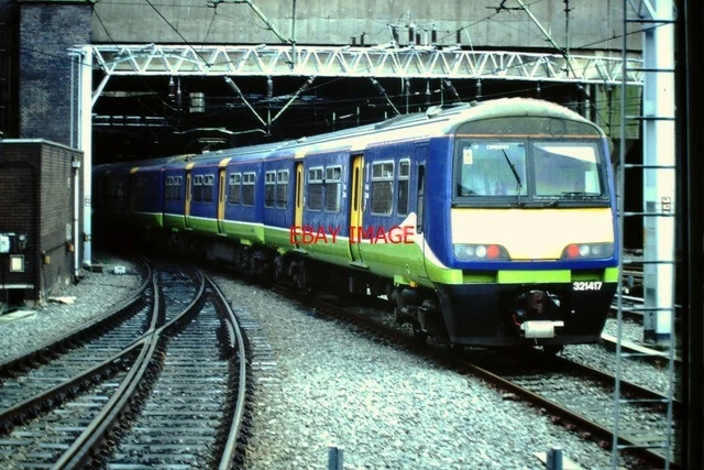 PHOTO CLASS 321 4-Car Emu No 321 417 Leaving Birmingham New St 01/08 £2 ...