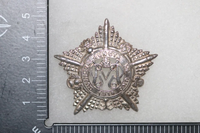 BRITISH ARMY CAP Badge Guards Machine Gun Corps Voided White Metal £11. ...