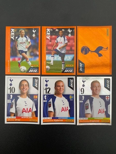 PANINI WSL 2025/26 - Spurs - Football Stickers - Mint Condition - (130 ...