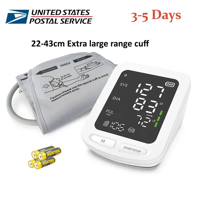 DIGITAL UPPER ARM Blood Pressure Monitor Sphygmomanometer BP Machine ...