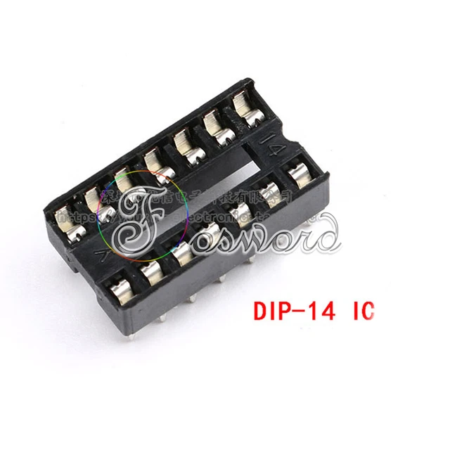 DIP/DIL IC SOCKETS Chip Socket Integrated Circuit Holder 6 - 40 Pin ...