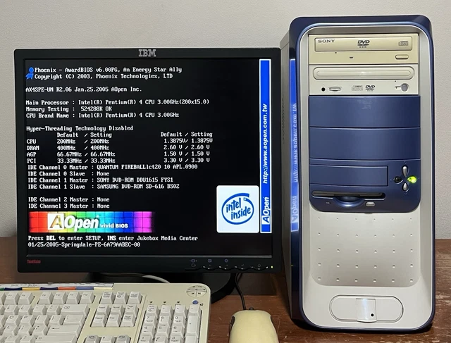 AOPEN INTEL PENTIUM 4 Windows 98 Desktop Computer $249.00 - PicClick AU