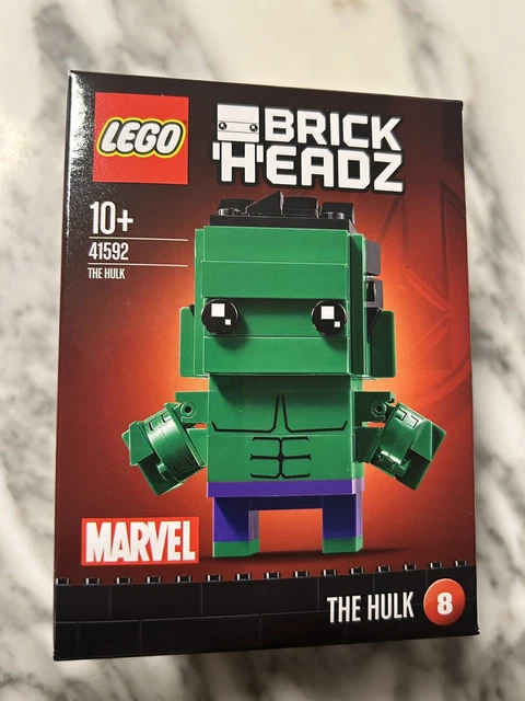 LEGO BRICKHEADZ 41592 The Incredible Hulk Figur Marvel Comics Brick ...