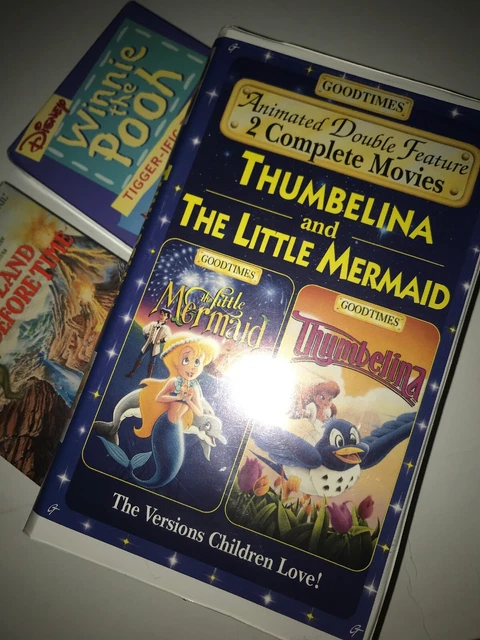 VERY RARE VHS Double Feature The Little Mermaid And Thumbellina Plus 2 ...