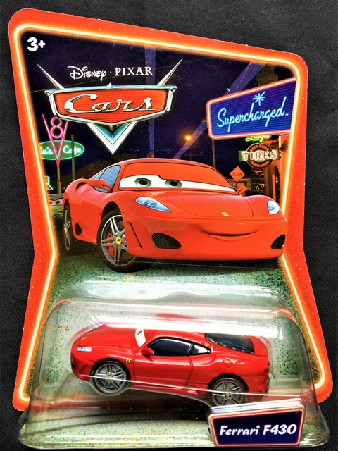 DISNEY PIXAR CARS Supercharged Series FERRARI F430 Diecast Scale 1:55 ...