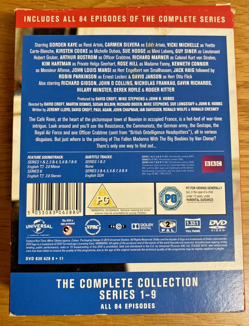 'ALLO 'ALLO: THE Complete Collection - Series 1-9 [PG] DVD Box Set £8.63 - PicClick UK