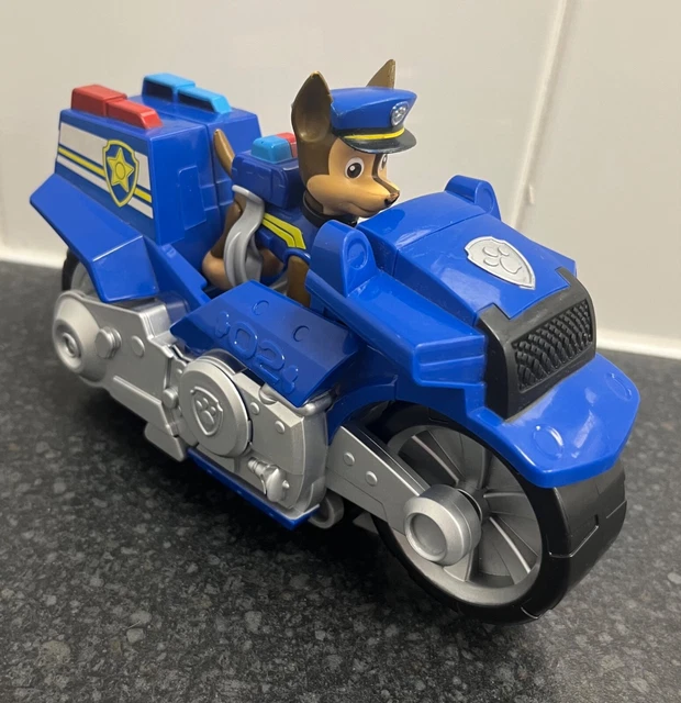 PAW PATROL - Chase Pup With Wheelie Motorbike - Good Condition £2.50 ...