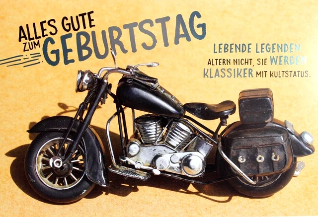 GEBURTSTAGSKARTE BIKER KARTE Mann lustig Geburtstag Männerkarte ...