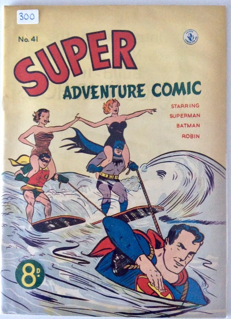 SUPER ADVENTURE COMIC # 41 AUSTRALIAN GOLDEN AGE COMIC 1950s BATMAN ...
