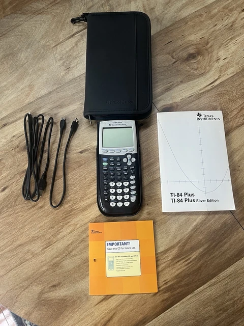 TEXAS INSTRUMENTS TI-84 Plus Calculator w/ Case, Manual, CD $69.95 ...