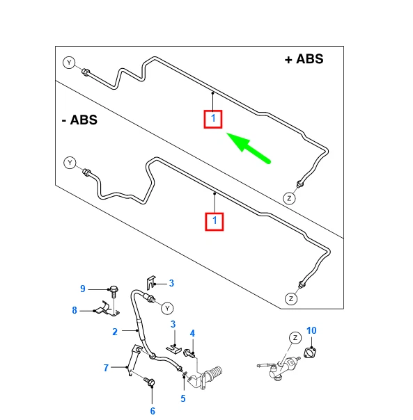 FORD RANGER MK2 Clutch Pipe Tube Assy LHD 5146582 6M34-7A512-DC NEW ...