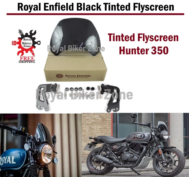ROYAL ENFIELD HUNTER 350 Black "Tinted Fly Screen" £61.79 - PicClick UK
