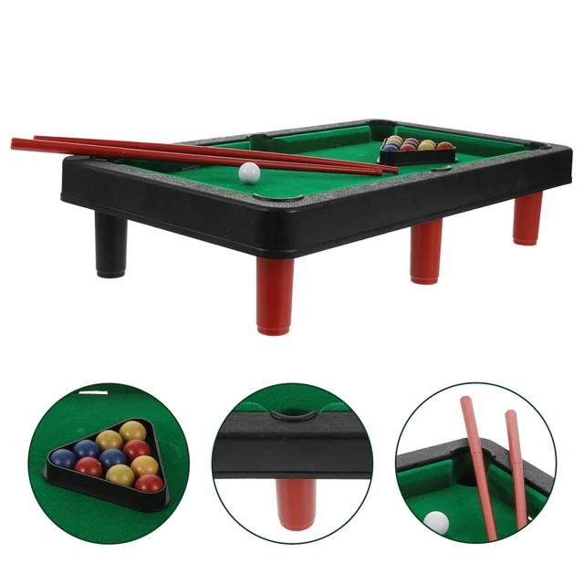 MINI POOL TABLE for Kids Miniature Billiards Tables Desktop Toy Child £ ...