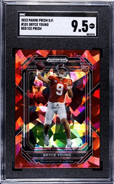 BRYCE YOUNG 2023 Panini Prizm Draft Picks Prizms Red Ice #101 RC ...