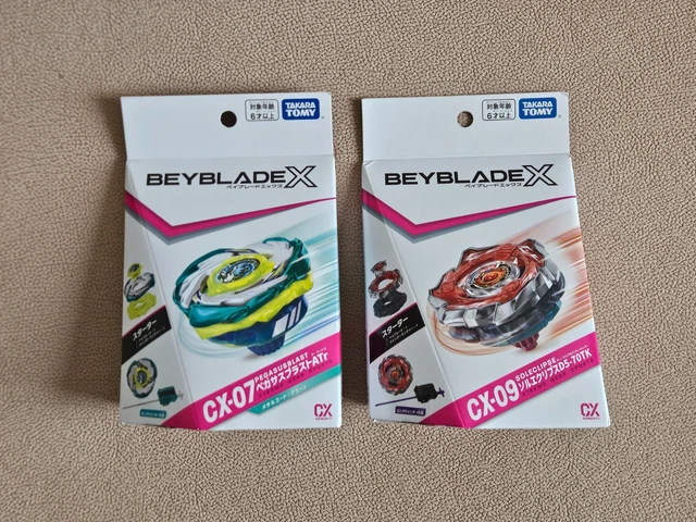 TAKARA TOMY BEYBLADE X CX-07 Starter Pegasus Blast ATr & CX-09 - Brand ...
