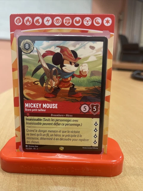CARTE DISNEY LORCANA Mickey Mouse Légendaire 115/204 Premier Chapitre ...