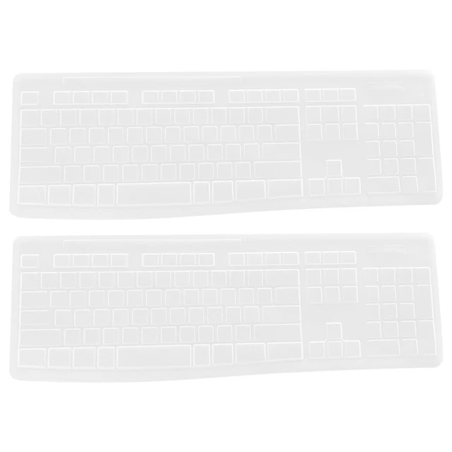2 PCS WHITE Keyboard Cover Clear Film Waterproof Protective £6.38 ...