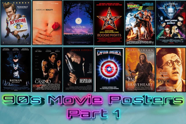 CLASSIC 90'S MOVIE Posters 90s Film Posters High Quality Part 1 £3.29 ...