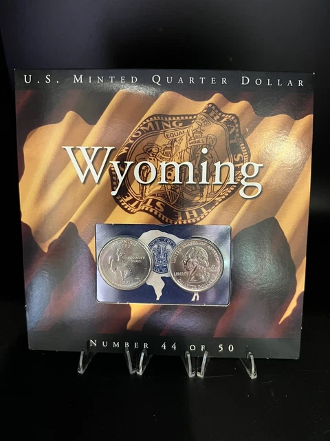 US MINTED QUARTER Dollar Wyoming Number Coin Set Sealed 44 Of 50 Lot ...