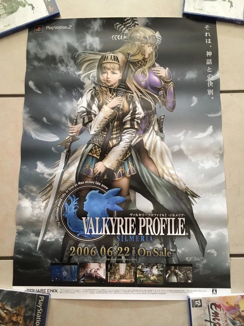 OFFICIAL PROMO POSTER Valkyrie Profile Silmeria Playstation 2 PS2 Japan ...