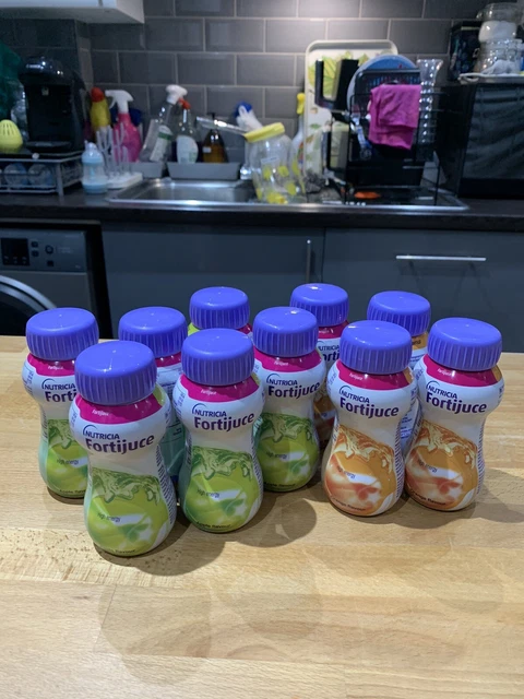 10 X FORTIJUCE Orange And Apple Flavour High Energy Juice Supplement ...