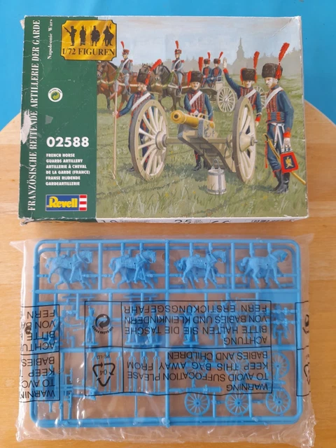 REVELL 1/72 FRENCH HORSE GUARDS ARTILLERY Napoleonic figures set 02588 ...