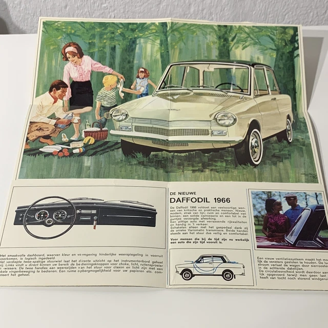 DAF DAFFODIL / dépliant folder brochure illustrated / NL 1966 EUR 15,00 ...