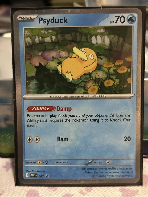 2025 POKÉMON TCG Mega Evolutions Promo - Psyduck #7 - NM £8.99 ...