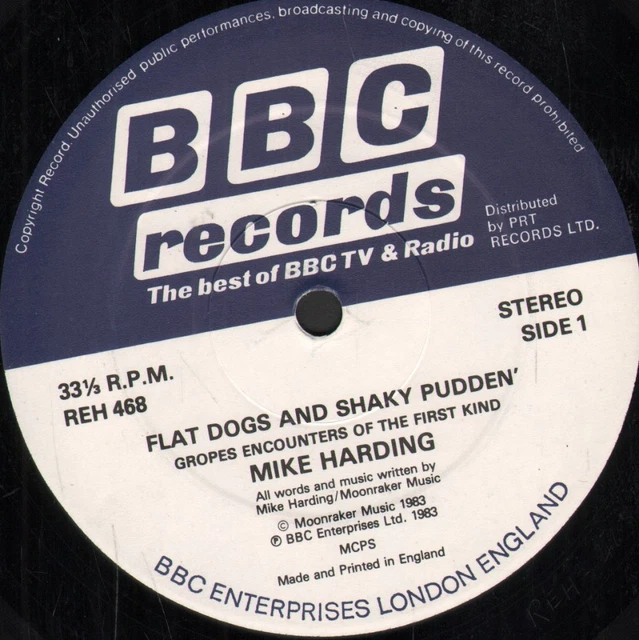 LP VINYLE MIKE Harding Flat Dogs and Shaky Pudden' UK Bbc 1983 REH468 ...
