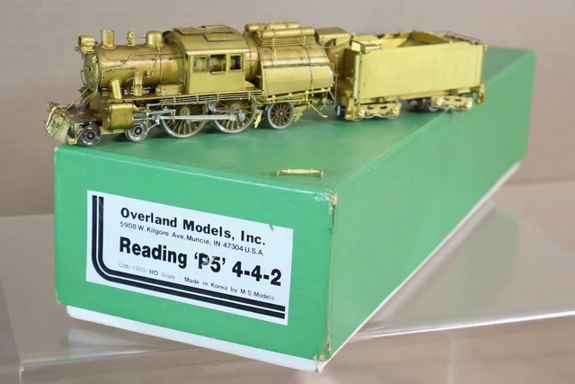 OVERLAND MODÈLES LAITON Reading 4-4-2 Classe P5 Locomotive Emballé Oi ...