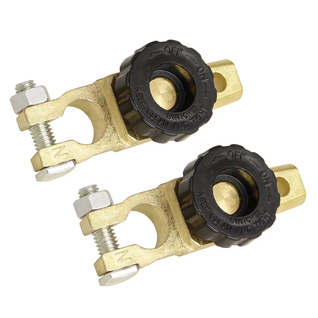 2 BATTERY TERMINALS battery isolator breaker battery isolator pole ...