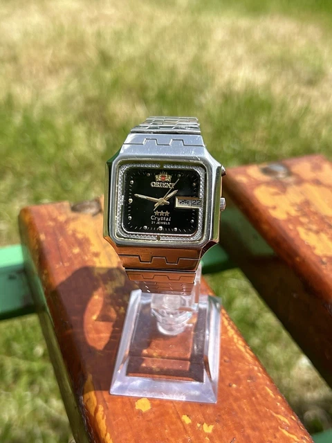 VINTAGE AUTOMATIC WATCH Orient Square Japan Wristwatch Collectible ...