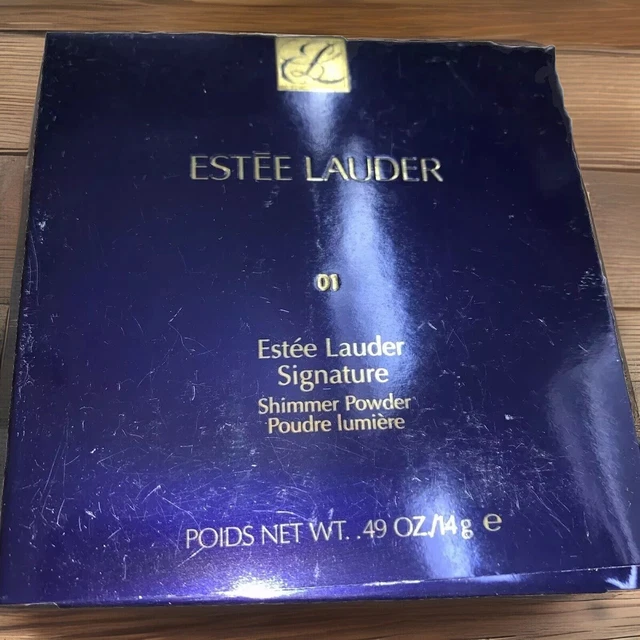 VINTAGE ESTEE LAUDER Signature 01 Gold Pearl Makeup Shimmer Powder .49 ...