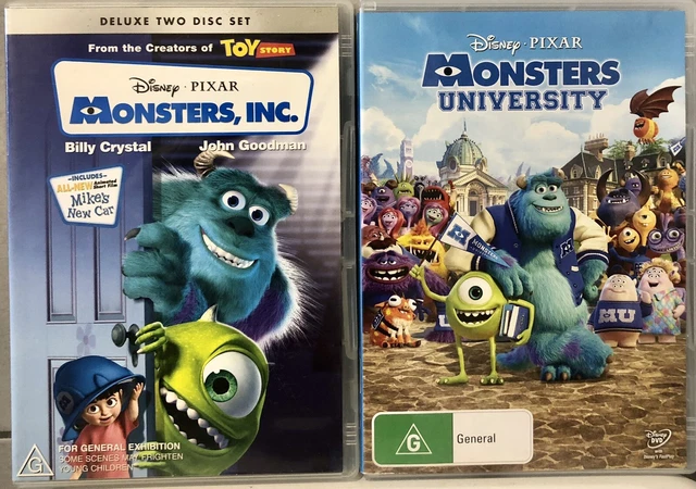 MONSTERS INC & Monsters University DVD BUNDLE, Region 4 £6.30 - PicClick UK