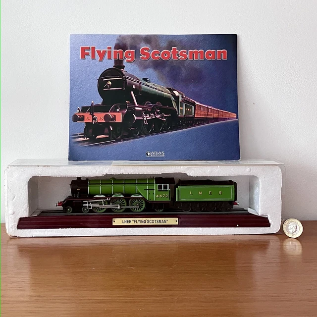 ATLAS EDITIONS LNER Flying Scotsman Locomotive Static Model Train ...